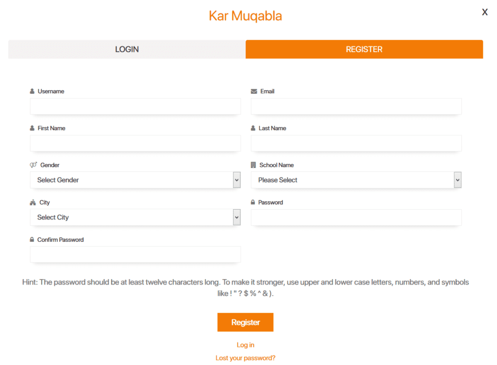 Get started register yourself for full access to all of KarMuqabla features